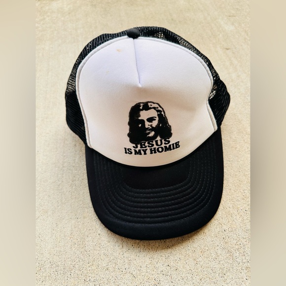 Vintage | Accessories | Vintage Jesus Is My Homie Trucker Hat 9s ...